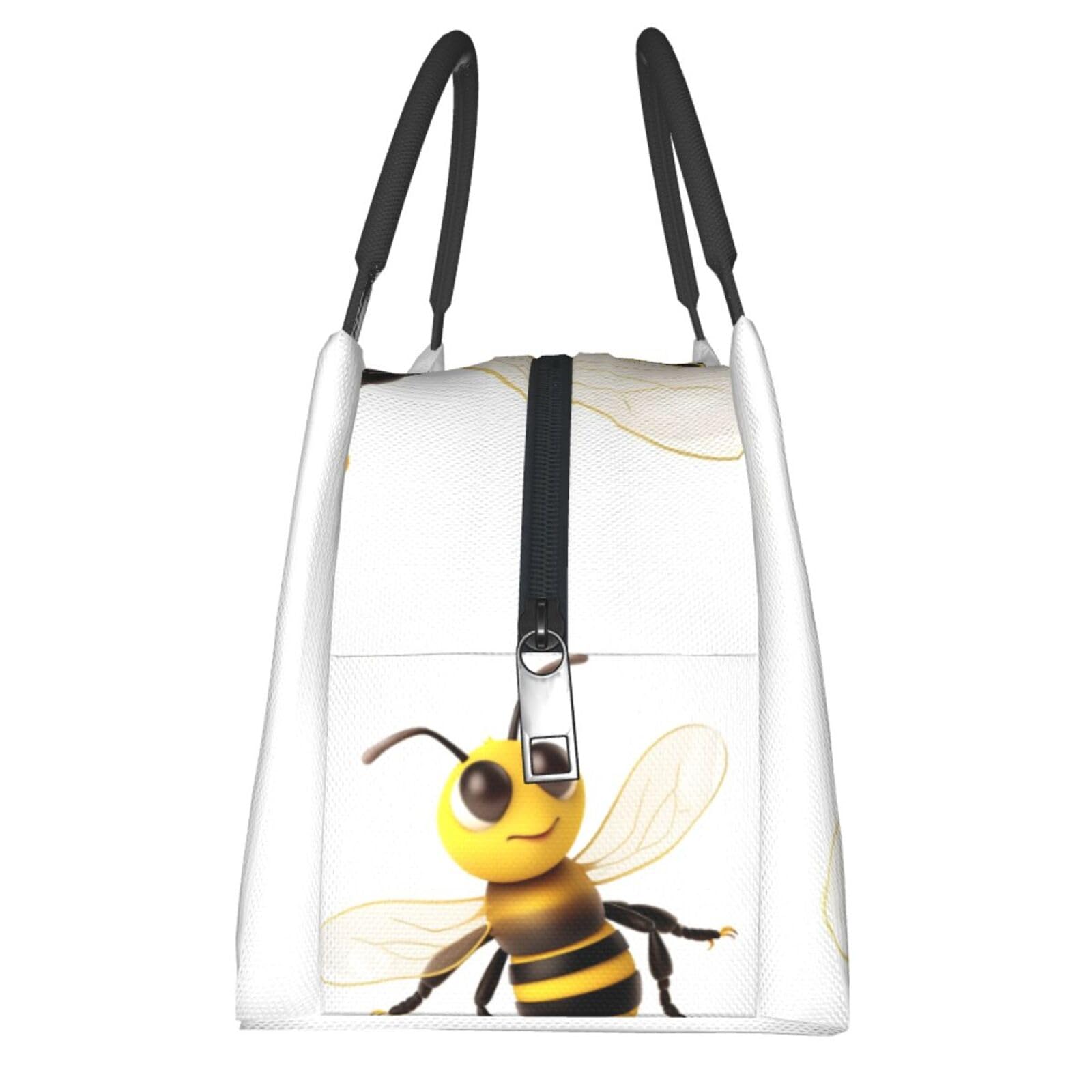 EVANEM Insulated Lunch Bag Honey Bee Lunch Box for Men Women Lunchbox for Work Lunch Tote