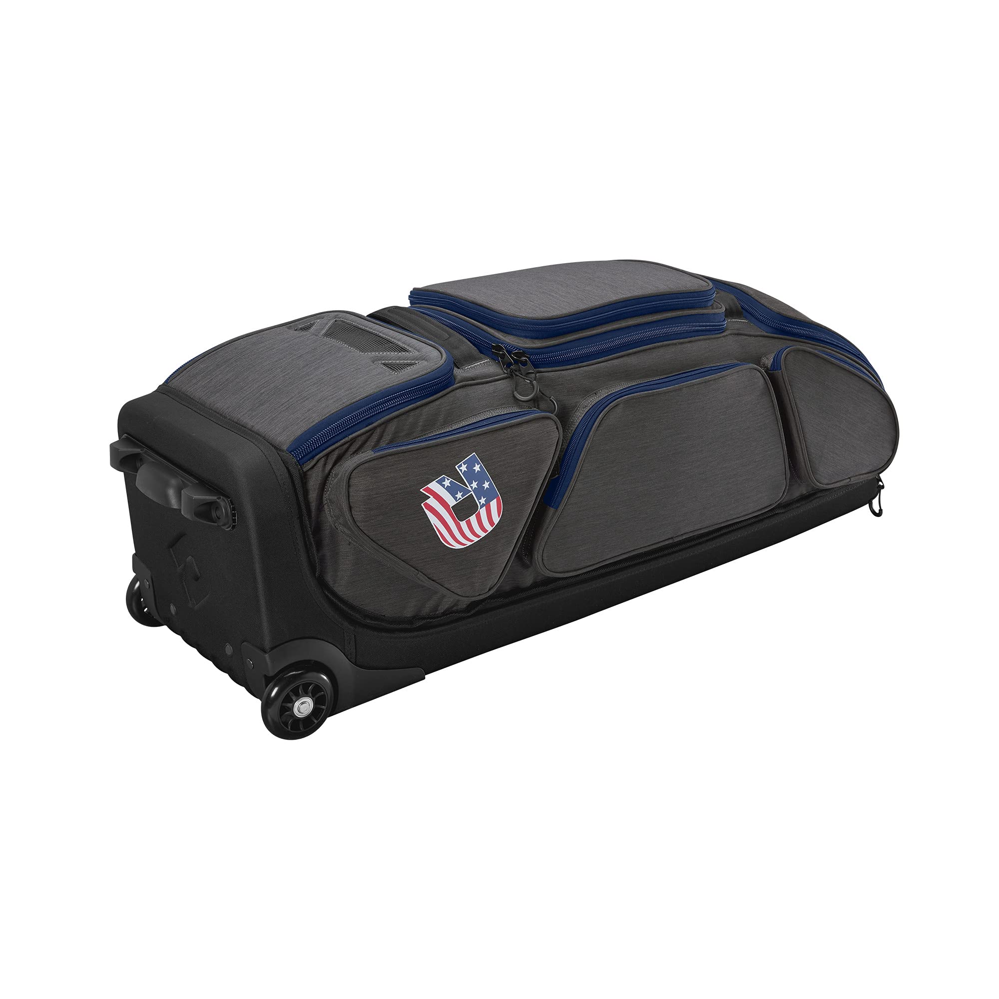 DeMarini Special Ops Front Line Wheeled Bag, Black, L: 38" W: 13.5" H: 11"