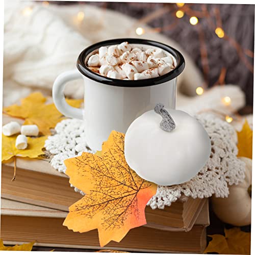 Garneck 2 Sets Artificial Pumpkin Tablescape Decor Garland Decor Halloween Props Thanksgiving Maple Leaves Foam Pumpkin Mini Halloween Pumpkin Simulation Pumpkin Decor Decorative Pumpkin