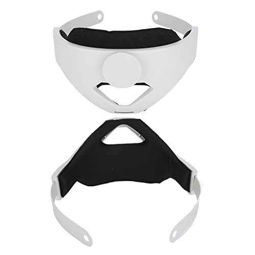 Head Strap with Head Cushion for Oculus Quest 2 VR Head Strap VR Glasses Accessories Set Replacement for Oculus Quest 2 Comfortable Protective Reduce Pressure - White