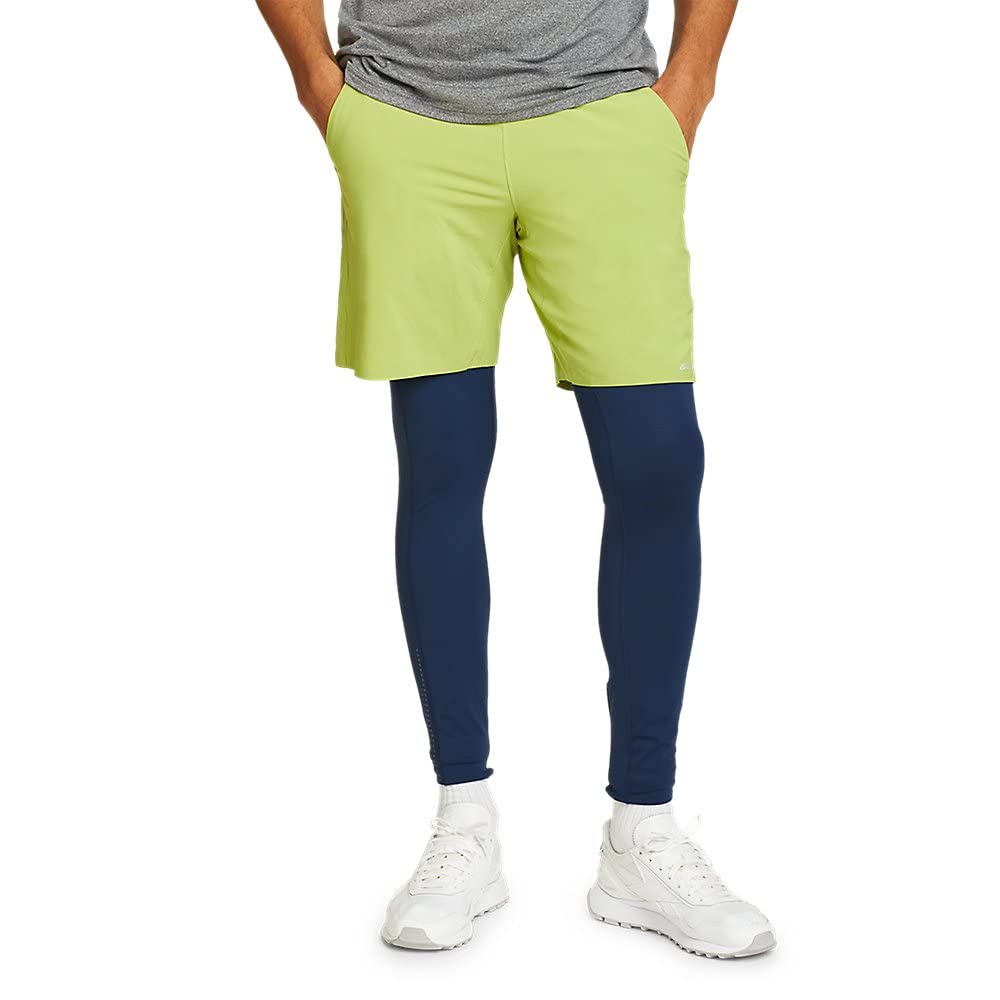 Eddie Bauer Men's Resonance Active Tights, Medium Indigo, Small