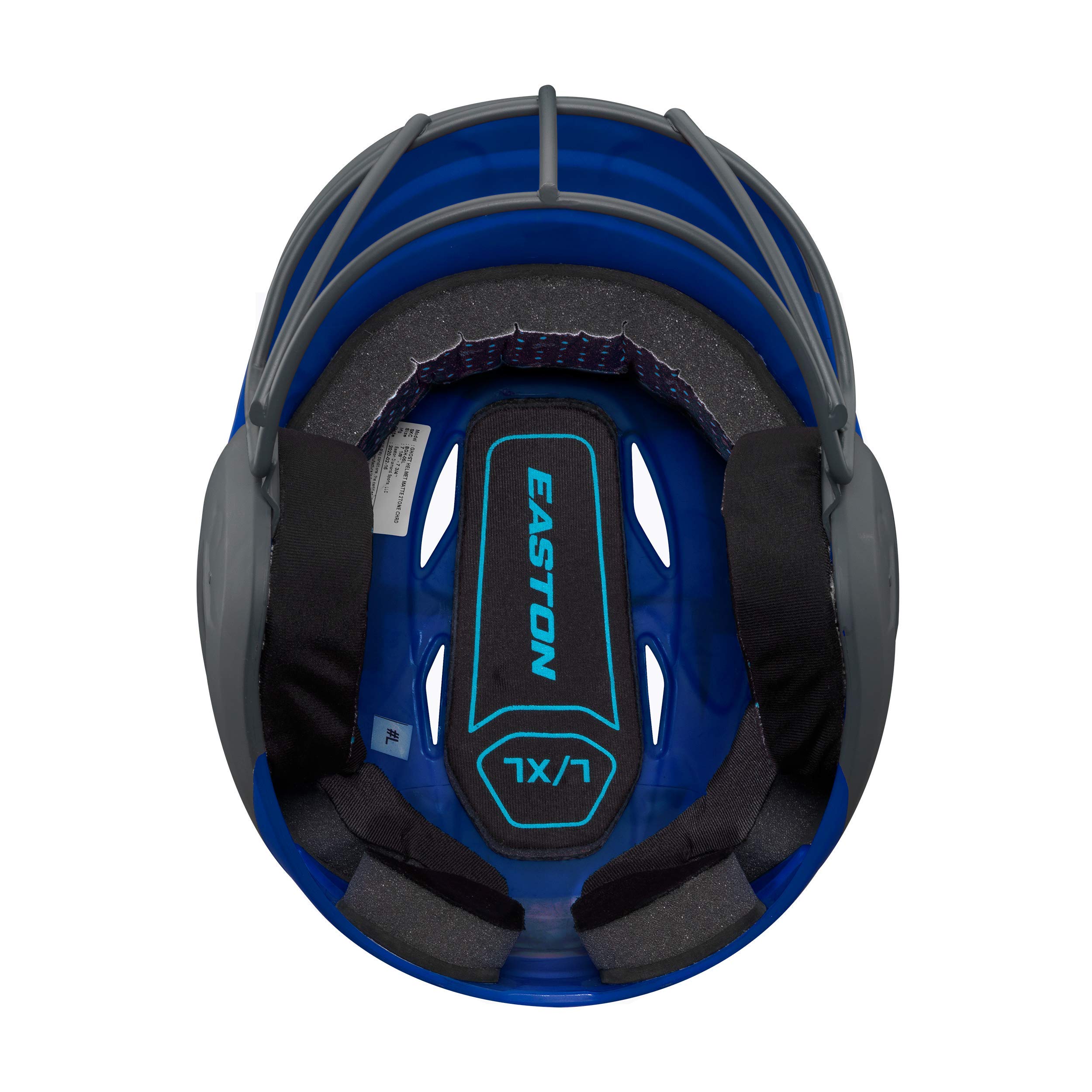 Easton | GHOST Softball Batting Helmet | Two-Tone Matt Royal/Charcoal | T-Ball/Small