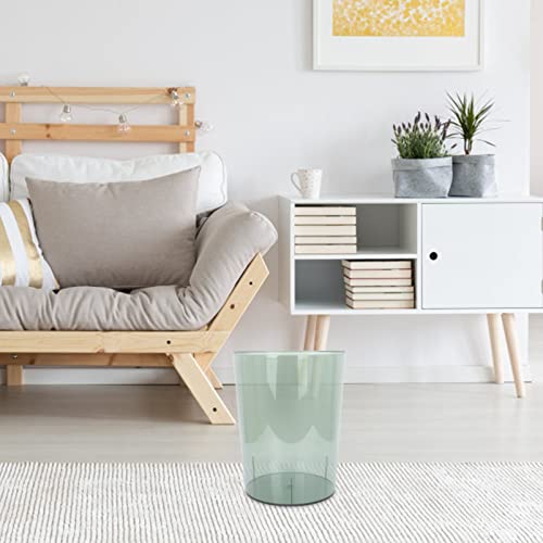 Office Trash Cans Clear Wastebasket Plastic Trash Can: Garbage Container Can Litter Bin Household Kitchen Bedroom Office Restaurant Wastebasket Green Office Waste Basket
