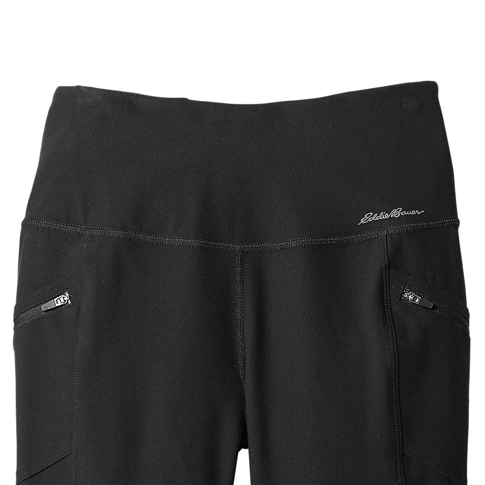 Eddie Bauer Women's Trail Tight Capris - High Rise, Black, X-Large