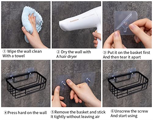 JIAMEI Wall Hanging Roll Toilet Paper Shampoo Hollow Out Rack Wall Towel Hollow Out Storage Basket Bathroom (Color : D, Size : 1pcs)