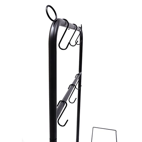 KenSyuInt 3-Layer Ball Storage Rack,Garage Ball Storage,Garage Storage System,Sports Equipment Storage Rack,for Indoor and Outdoor Equipment Placement(Black)