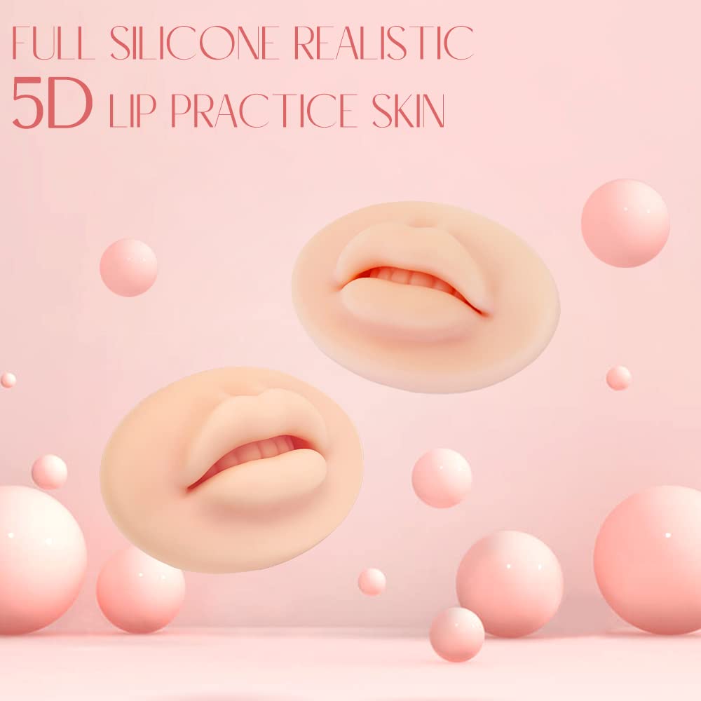 M - 5D Soft Silicone Realistic Lip Practice Module For Semi Permanent Make Up - Lip Tattoo - Permanent Make Up Supplies