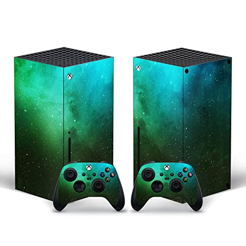 Guugoon Galaxy Space Skins Compatible with Xbox Series X Console Controller, Vinyl Decal Stickers for Xbox Series X,10