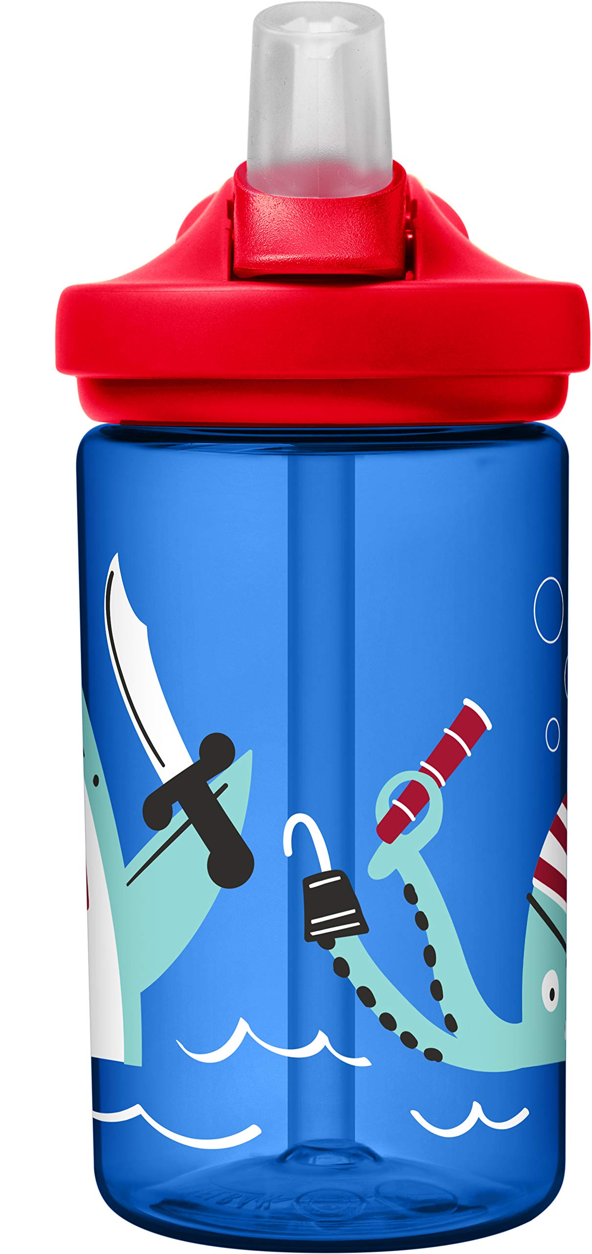 Eddy+ Kids BPA-Free Water Bottle with Straw, 14oz, Octo Pirate