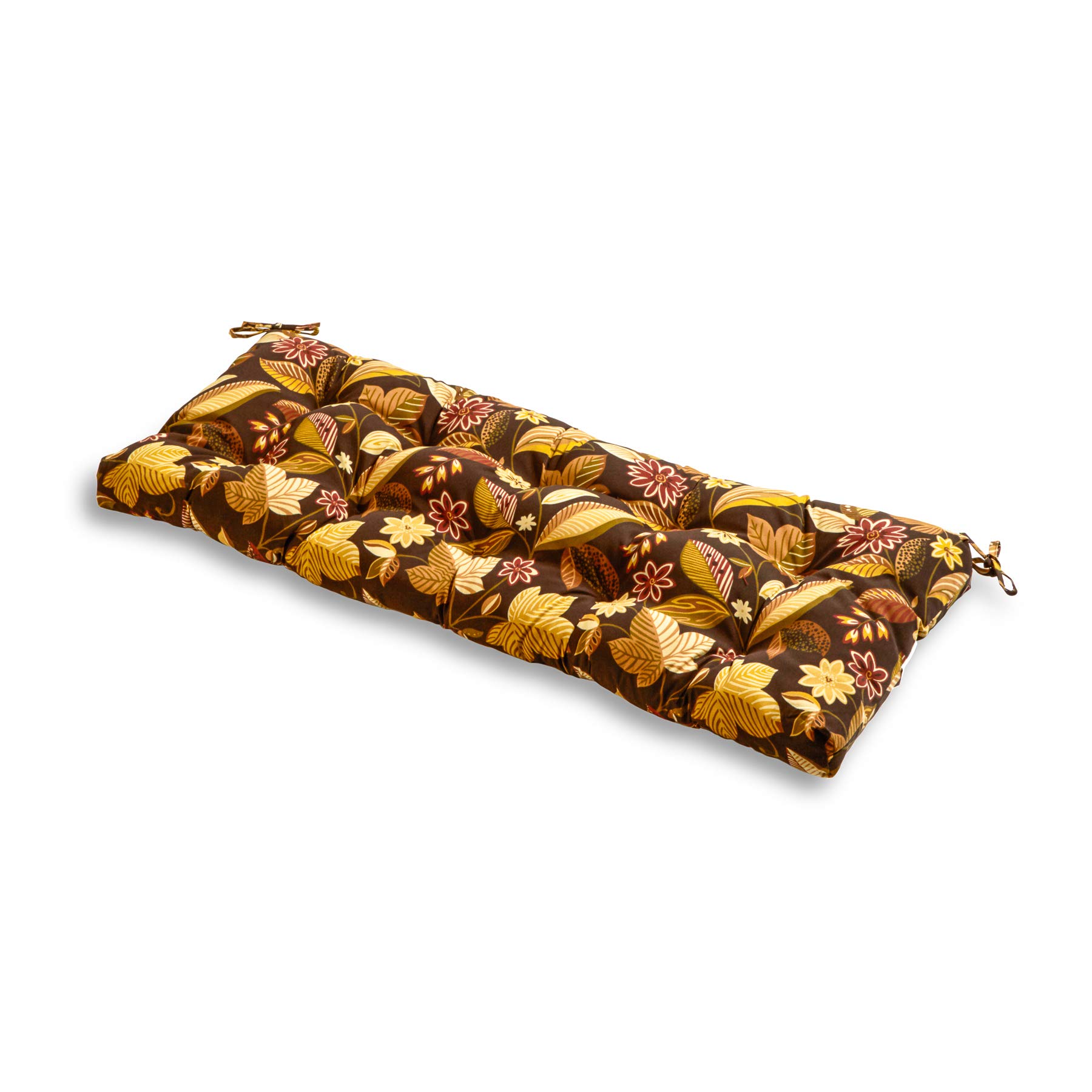 South Pine Porch Outdoor 44x17-inch Swing/Bench Cushion, Timberland Floral