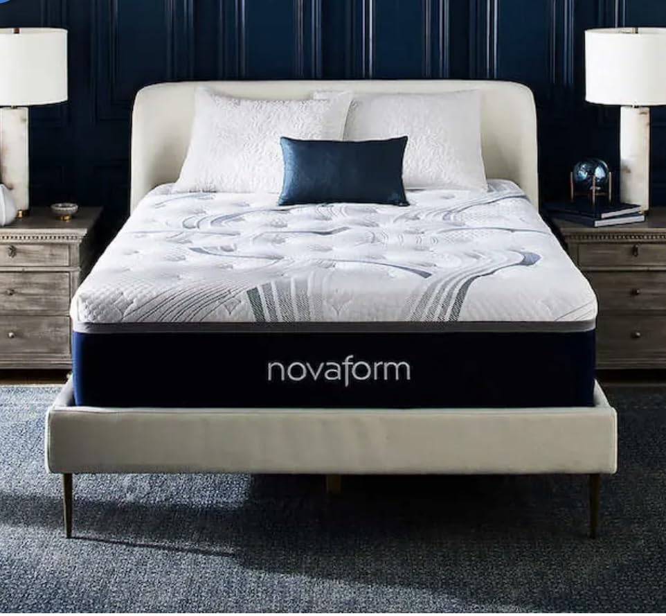 Novaform New Model 14” ComfortGrande Advanced Gel Memory Foam Mattress. Queen. Firm: Medium. Spinal Alignment. Soothing Cool EVENcor GelMAX Memory Foam. Antimicrobial Protection