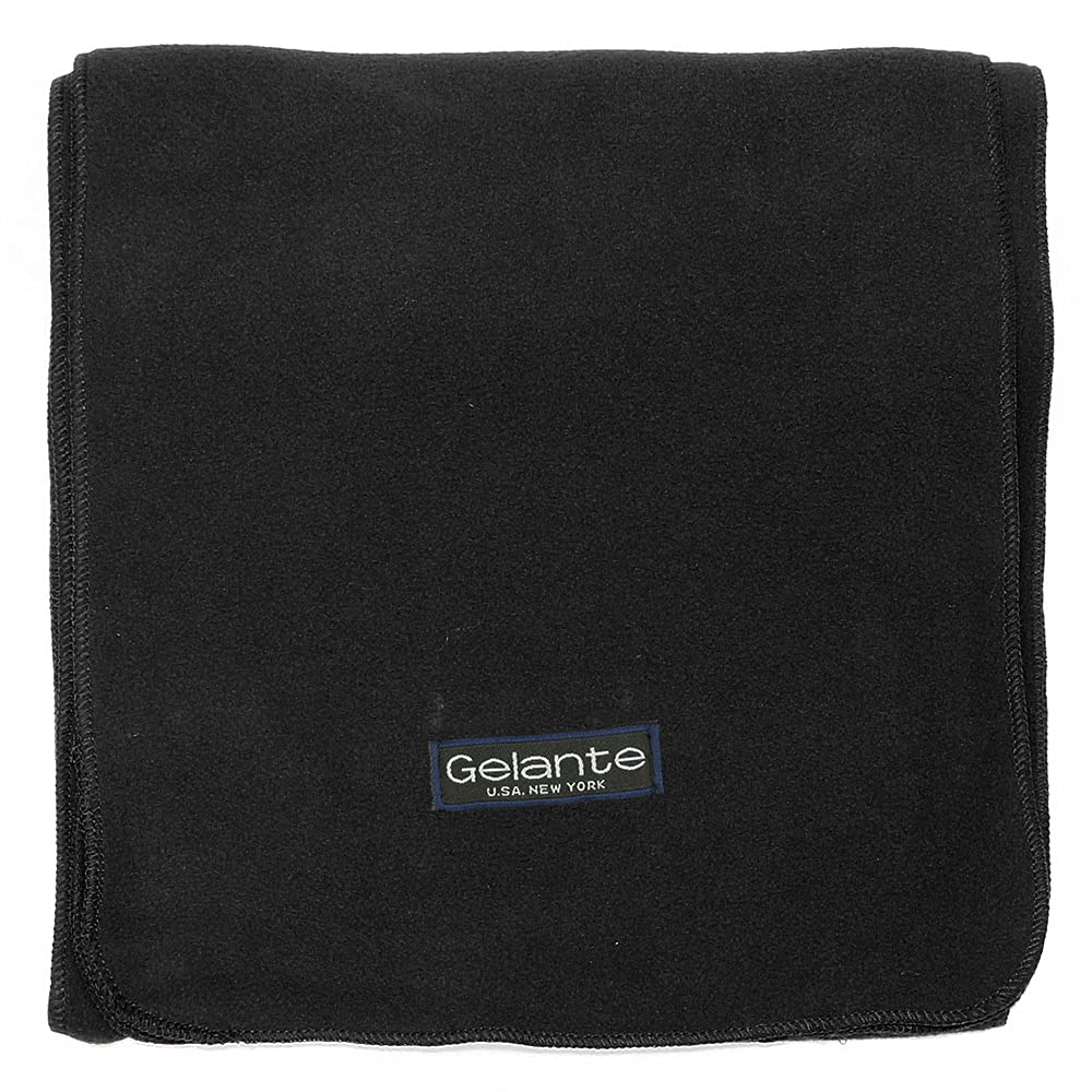 Gelante Classic Men Women Warm Fleece Scarf - 15-2066 Black