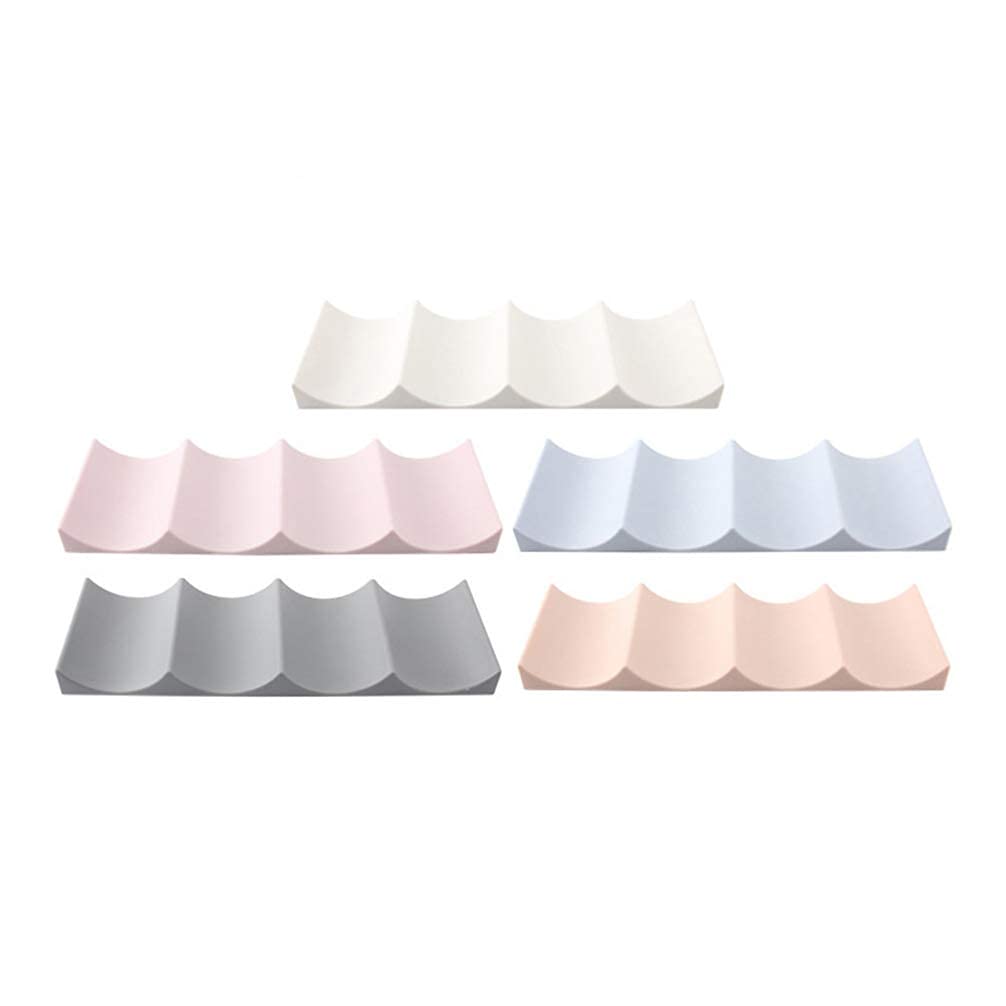 HEMOTON Wine Bottle Display Mat Plastic Bottle Stacking Mat Rack Organizer Stacks Cans Bottles Wine Holder for Countertops Pantry Fridge (Pink)