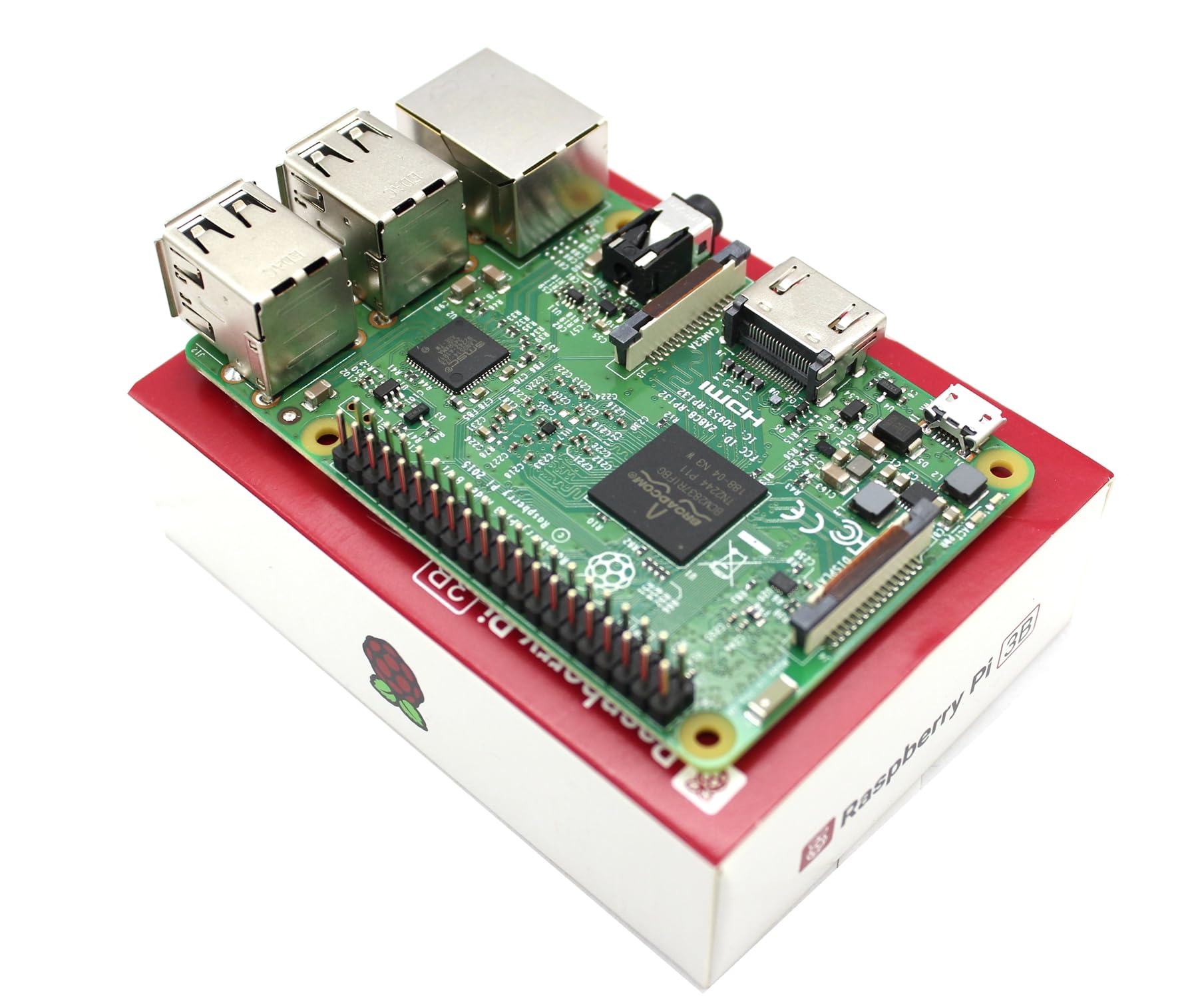 DIGISHUO Raspberry Pi 3 Model B Board 1G Ram 400MHz Wireless LAN and Bluetooth 3B+ Version (Raspberry Pi 3B Module)