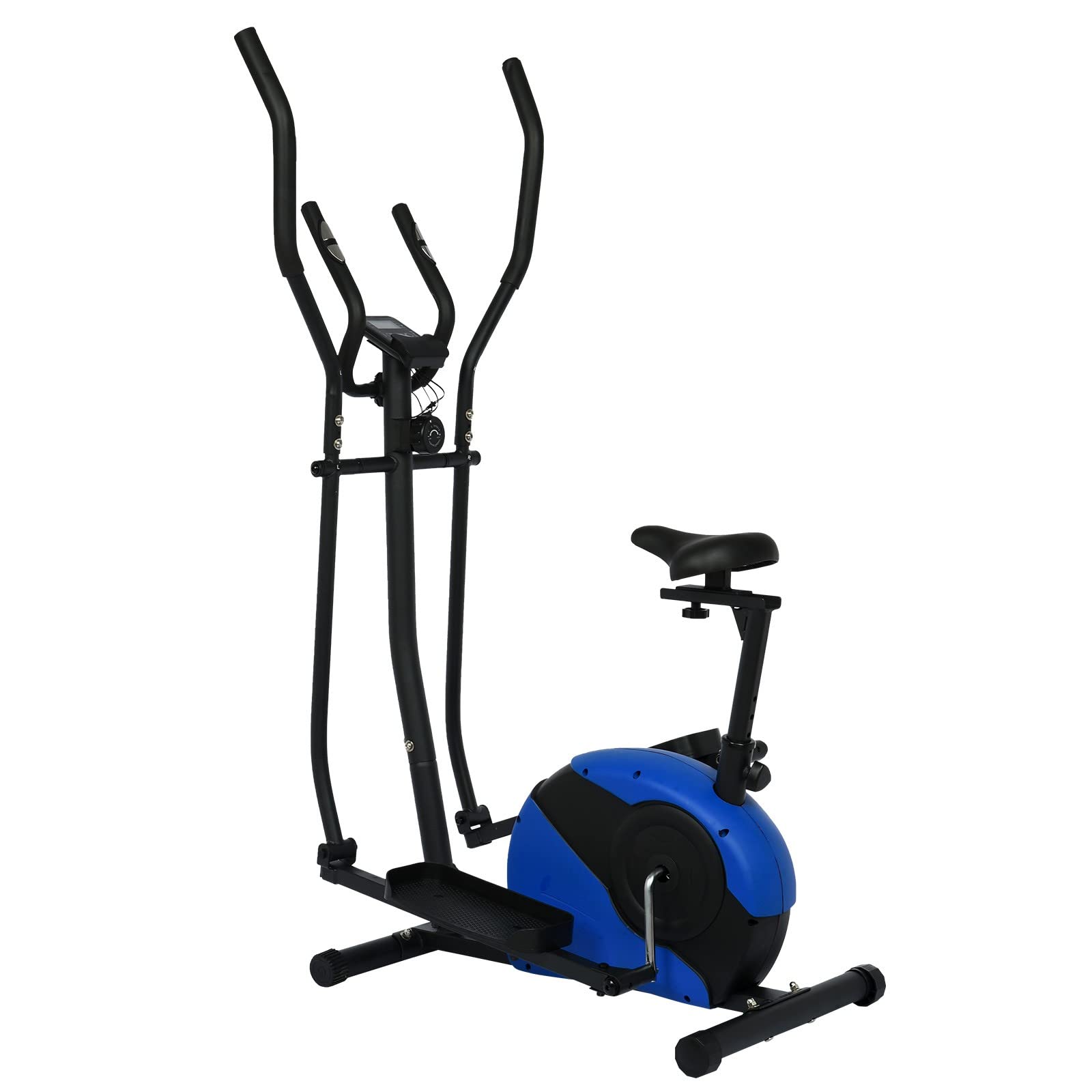 Elliptical Machine for Home Use, Eliptical Exercise Machine for Indoor Workout, Magnetic Elliptical Trainer with LCD Monitor and Sensors