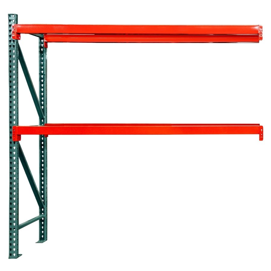 Shelving Inc. 24" d x 60" w x 72" h 2-Tier Teardrop Pallet Rack Add-On Unit, No Decking, 3-1/2"h Beams, Weight Capacity 5,800lbs Per Level