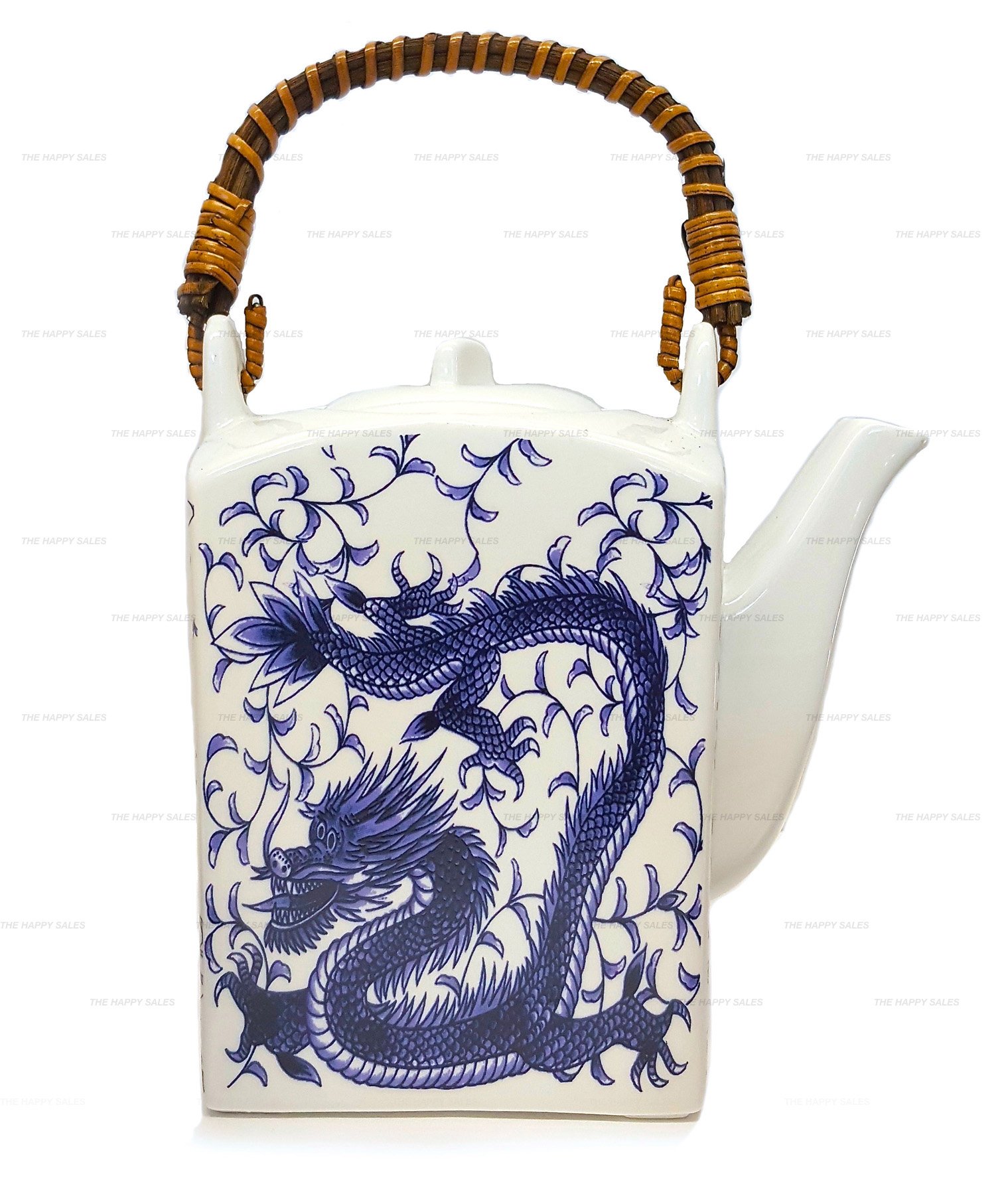 Happy Sales Japanese Porcelain Tea Set Imperial Dragon Blue