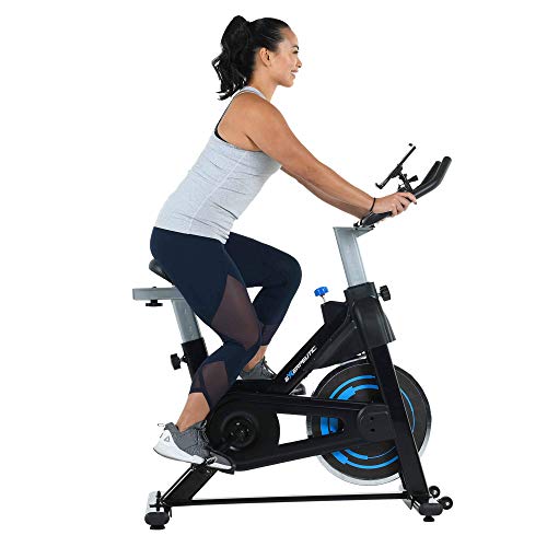 Exerpeutic Indoor Stationary Bike - Stationary Bikes for Home with Bluetooth Smart Connect - Spin Bikes for Home Designed to Work with the MyCloudFitness App for Custom Cardio Training and Tracking