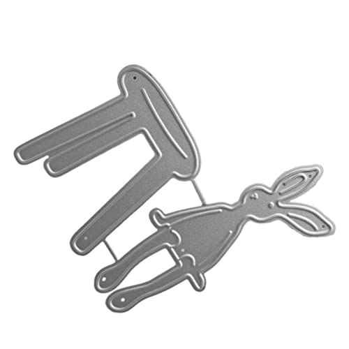 J56JIW2jjsim Cute Easter Bunny Metal Cutting Die for DIY Paper Art Crafts Photo Album Decor Metal die cuts for Card Making Crafting Invitation Scrapbooking
