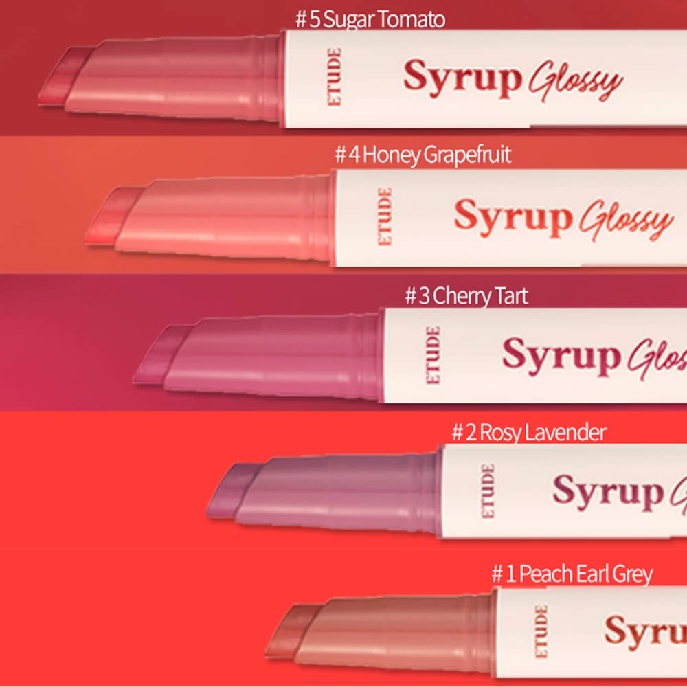 ETUDE Official Syrup Glossy Balm Lipstick Rosy Lavender 2.5 Grams (x1)