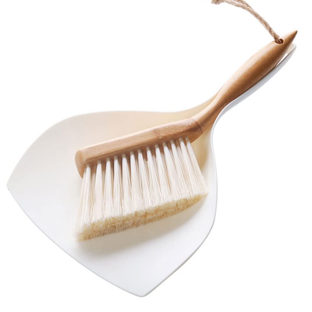 LYSLDH Handle Mini Brooms Shovel Set Household Cleaning Brush Small Broom Dust Shovel Pet Small Broom Pinch Garbage Shovel (Color : E)