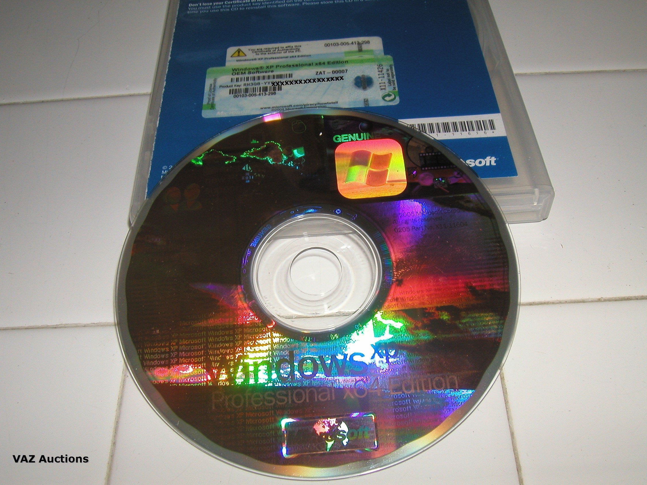 Microsoft Windows XP Pro X64 Edition SP2B for System Builders [Old Version]