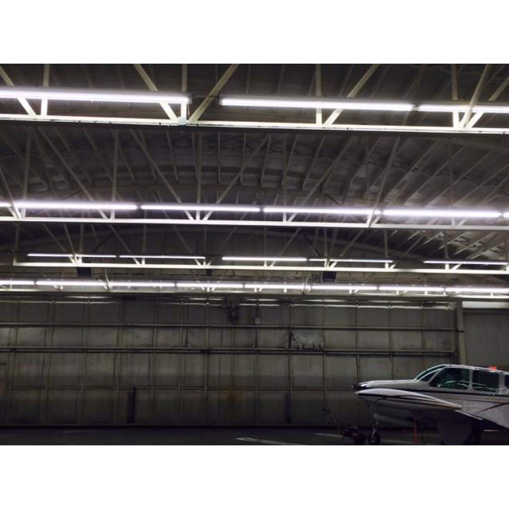 T8 V Shaped 8FT LED Tube Light,Need Bypass Ballast,65W Single Pin FA8 Base 7800LM 6000K Cold White, 8 Foot (Replace 150W LED Fluorescent Bulbs) Dual-Ended Power AC 85-277V 12 Pack
