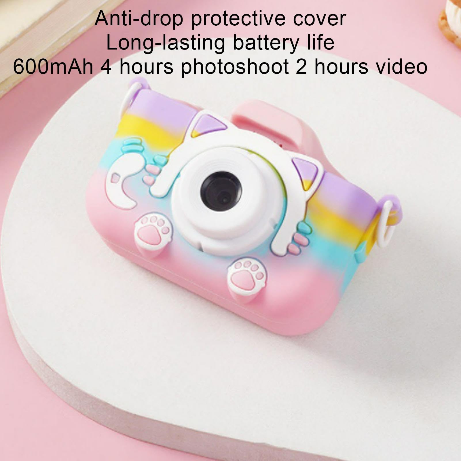 Digital Camera Kids, Kids Toy Camera, Capture Digital Camera, Portable Mini Camera, Light Weight Small Kids Camera, Multifunction Camera, Children Dual Camera with 1080p Video, Toy Camera for Kids