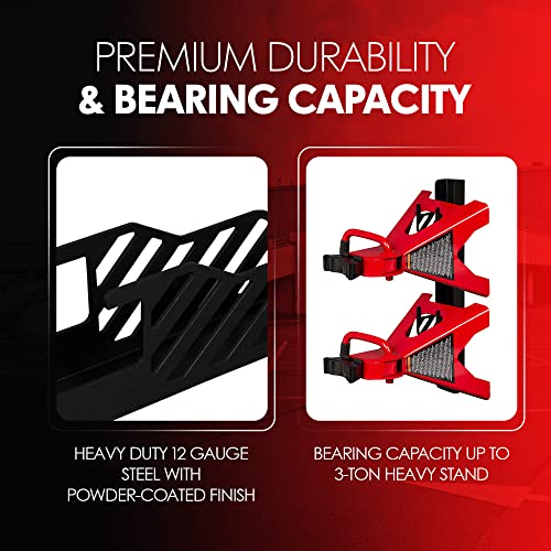 Jack Stand Wall Mount Organizer Brackets Fits 2 & 3 Ton Jack Stands (Pair) (Fits 2 & 3 Ton)