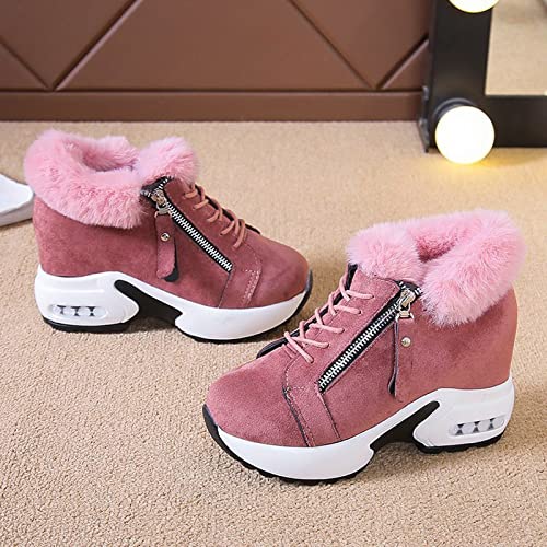 FASDNENDYS Winter Boots for Women Boots Snow Increase Toe Warm Plus Keep Shoes Wedges Shoes for Women Winter Boots