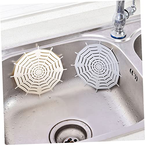 Outanaya 5pcs Hair Stopper Sink Sewer Filter Spider Web Shaped Filter Strainer Floor Drain Stopper Kn Filter Drainer Filter Drain Filter Screen Basket Bathtub Plug Hair Receiver Drain Plug