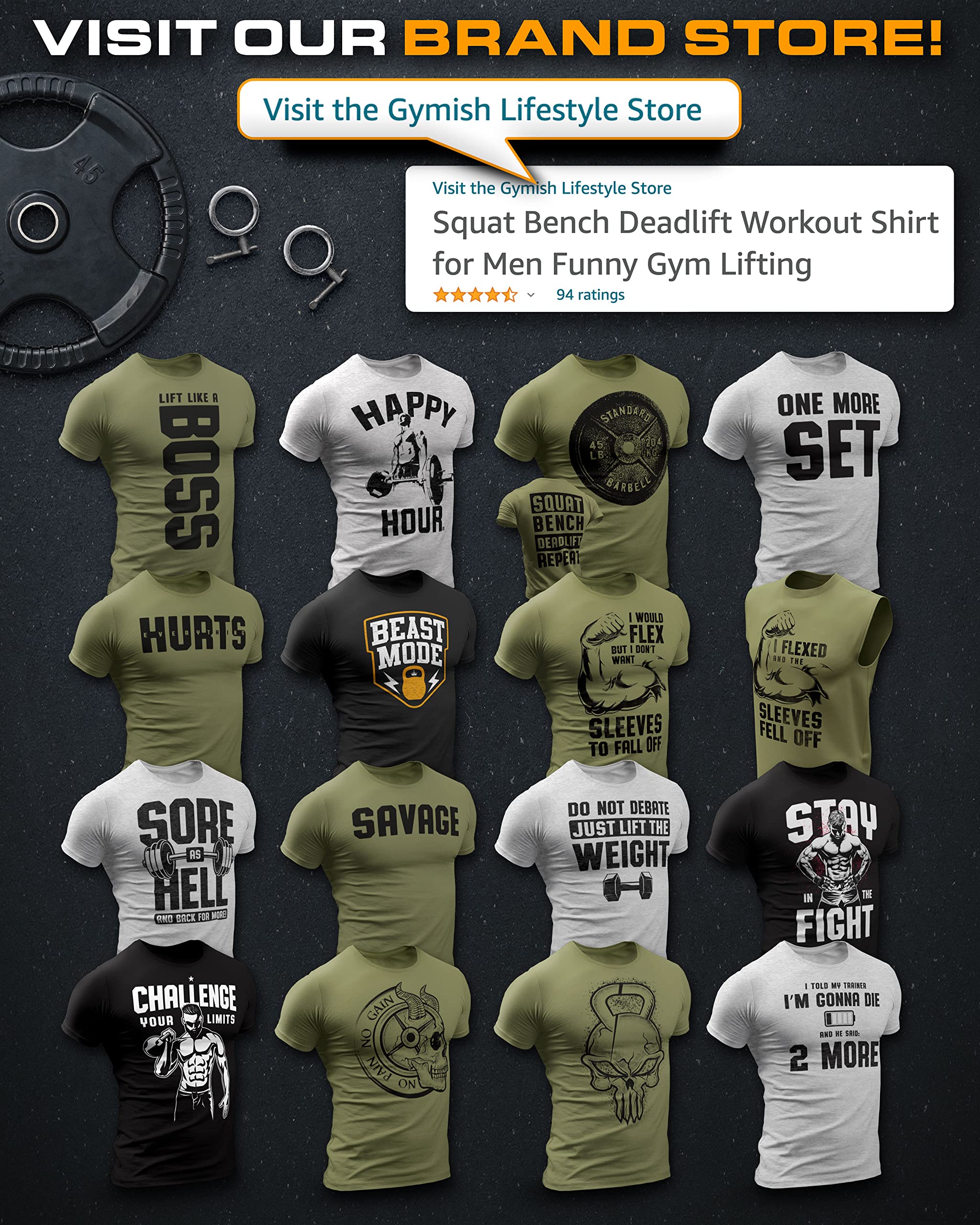 Gymish Gym Therapy Workout Shirts for Men, Funny T-Shirt for Gym Workout (Black, MED)