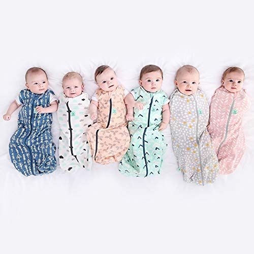 ergoPouch 1 tog Cocoon Swaddle Bag- 2 in 1 Swaddle Transitions into arms Free Wearable Blanket Sleeping Bag. 2 Way Zipper for Easy Diaper Changes (Mountains, 3-12 Months)