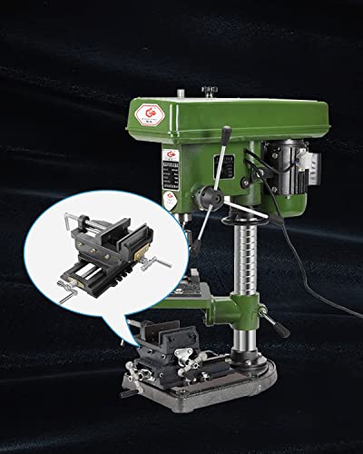 GYZJ ๐" ๐๐ซ๐จ๐ฌ๐ฌ ๐๐ฅ๐ข๐๐ ๐๐ข๐ฌ๐ Drill Press Milling Vise, ๐ in Jaw Width, ๐.๐ in Max Jaw Opening, Bench Mount Clamp Machine Vice Holder Clamping Tool for CNC Woodworking Milling Machine