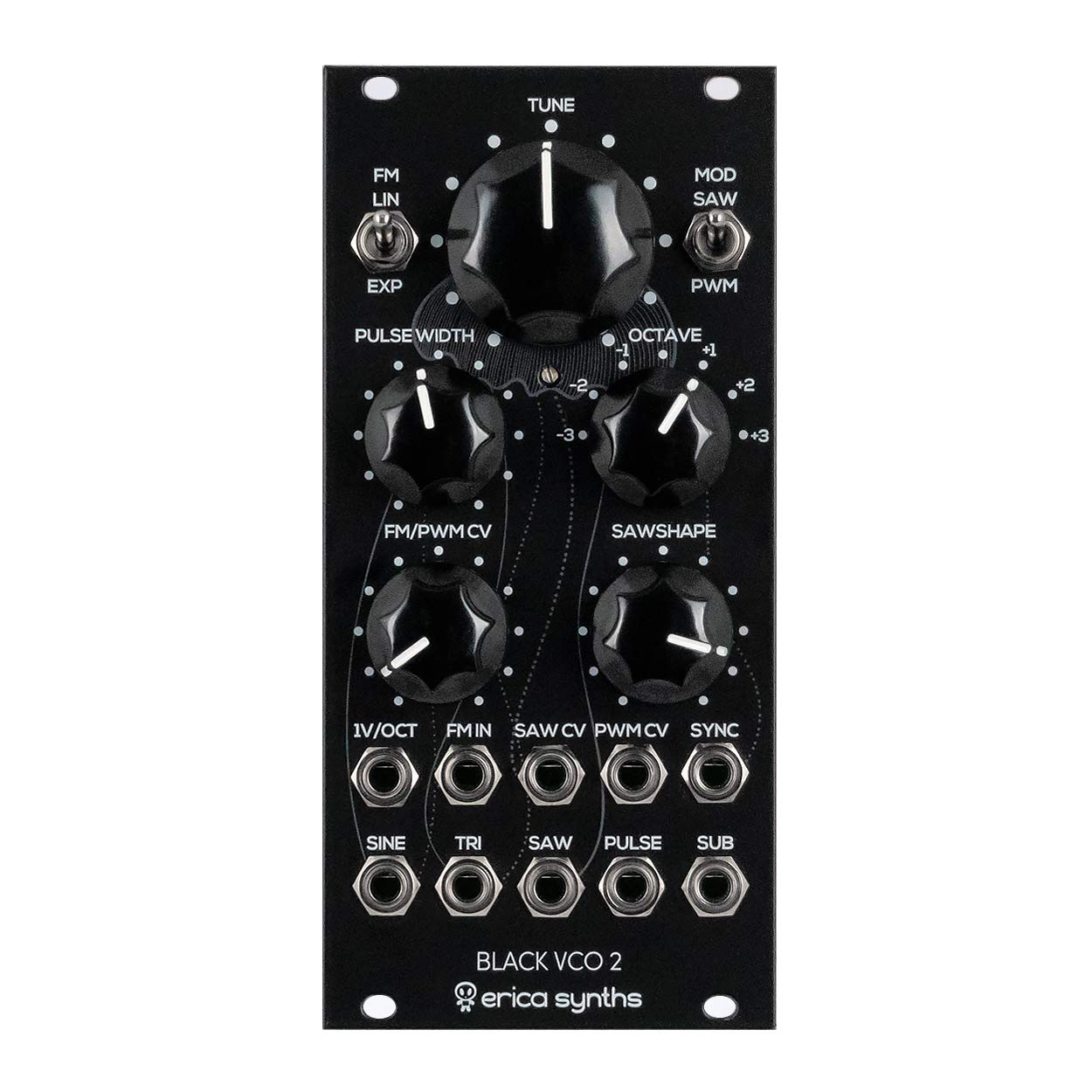 Erica Synths Black VCO V2 Analog Eurorack Oscillator Module (BkVCO2d1)