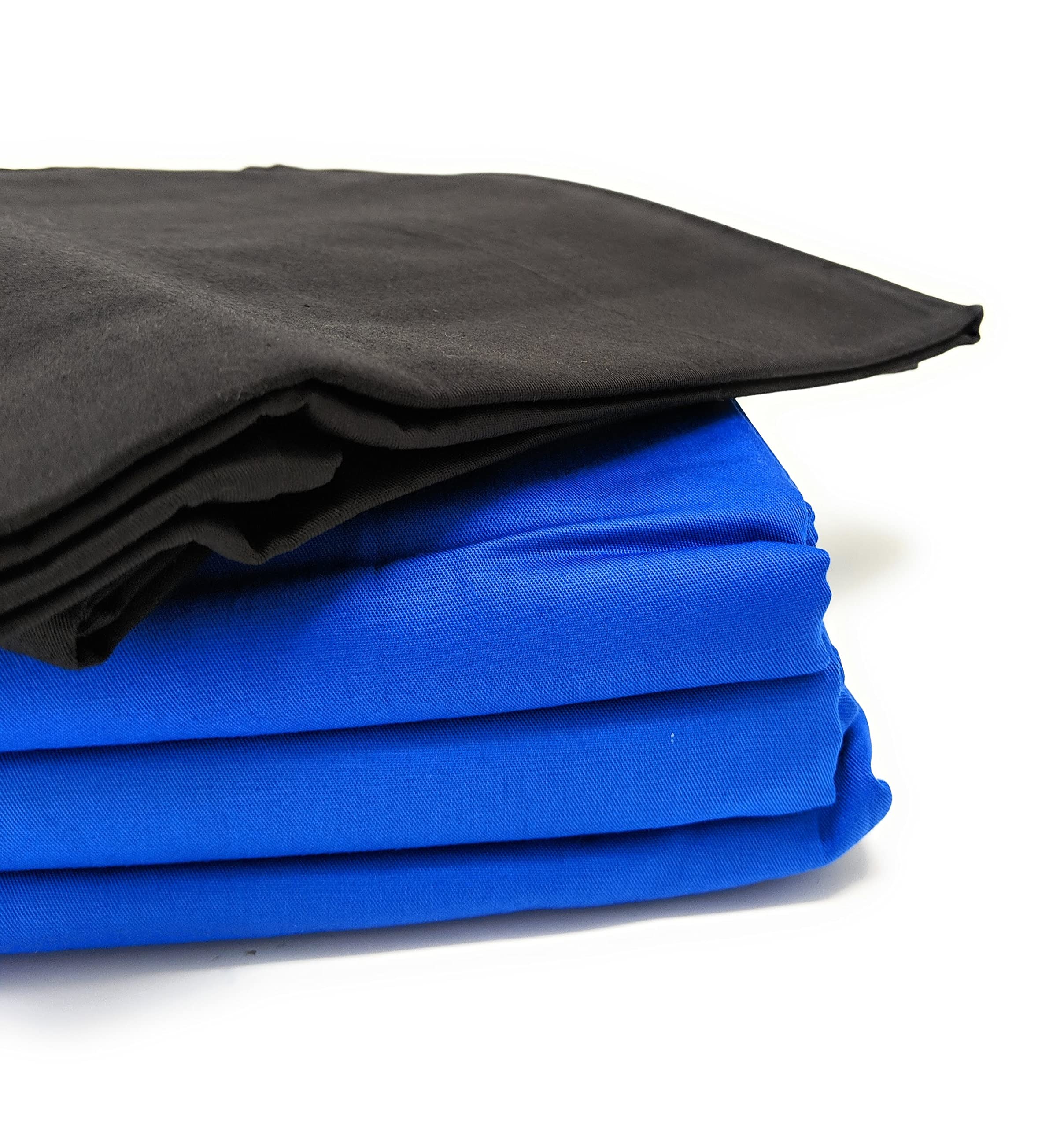 Tache 3 Piece 100% Cotton Reversible Solid Deep Blue and Black Duvet Cover Set, California King