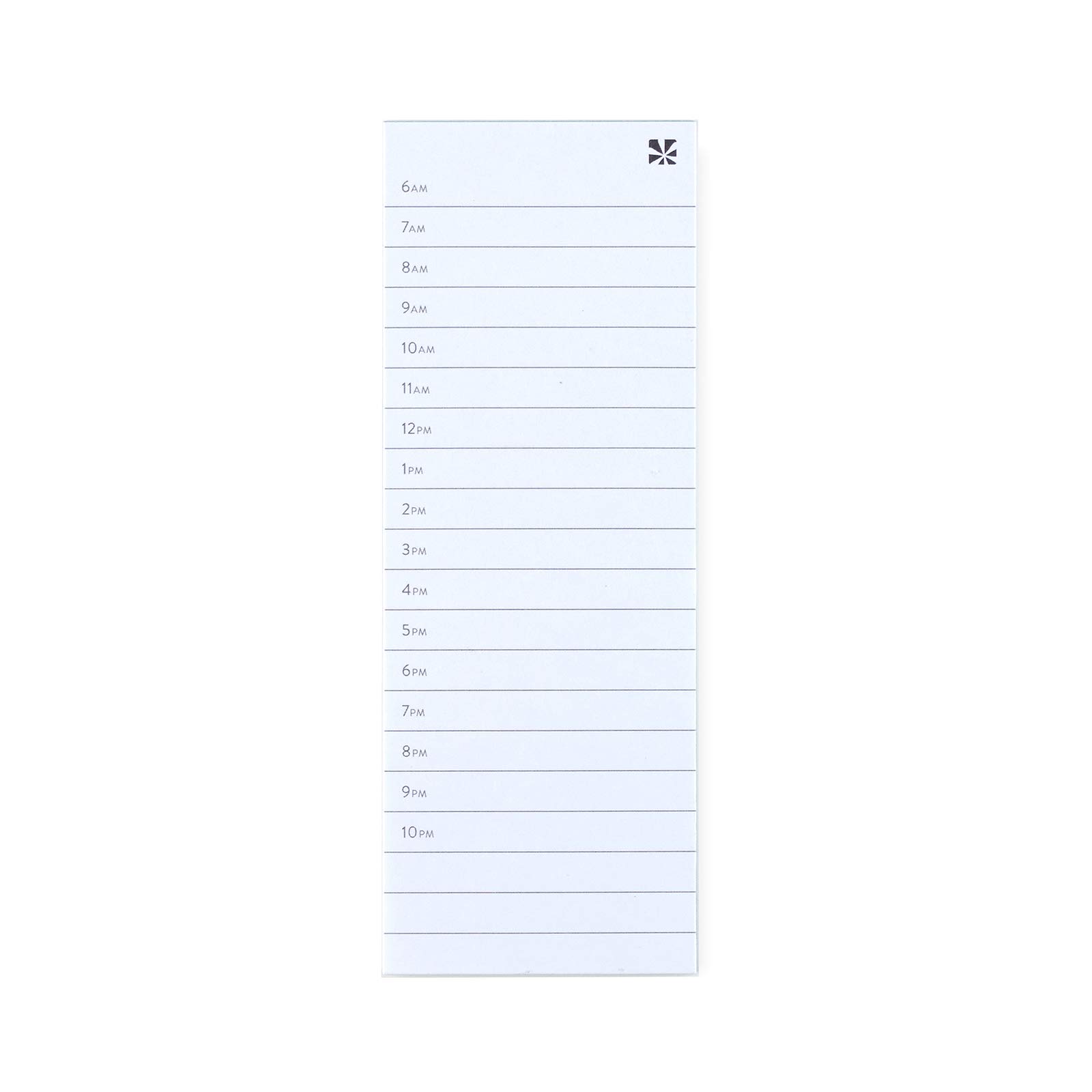 Erin Condren Designer Desk Accessories - Hourly Sticky Notepad, 20 Sheets of Paper Measuring 2.12" x 5.83". Expanded Organization for Any Notebook, Planner, Journal and More