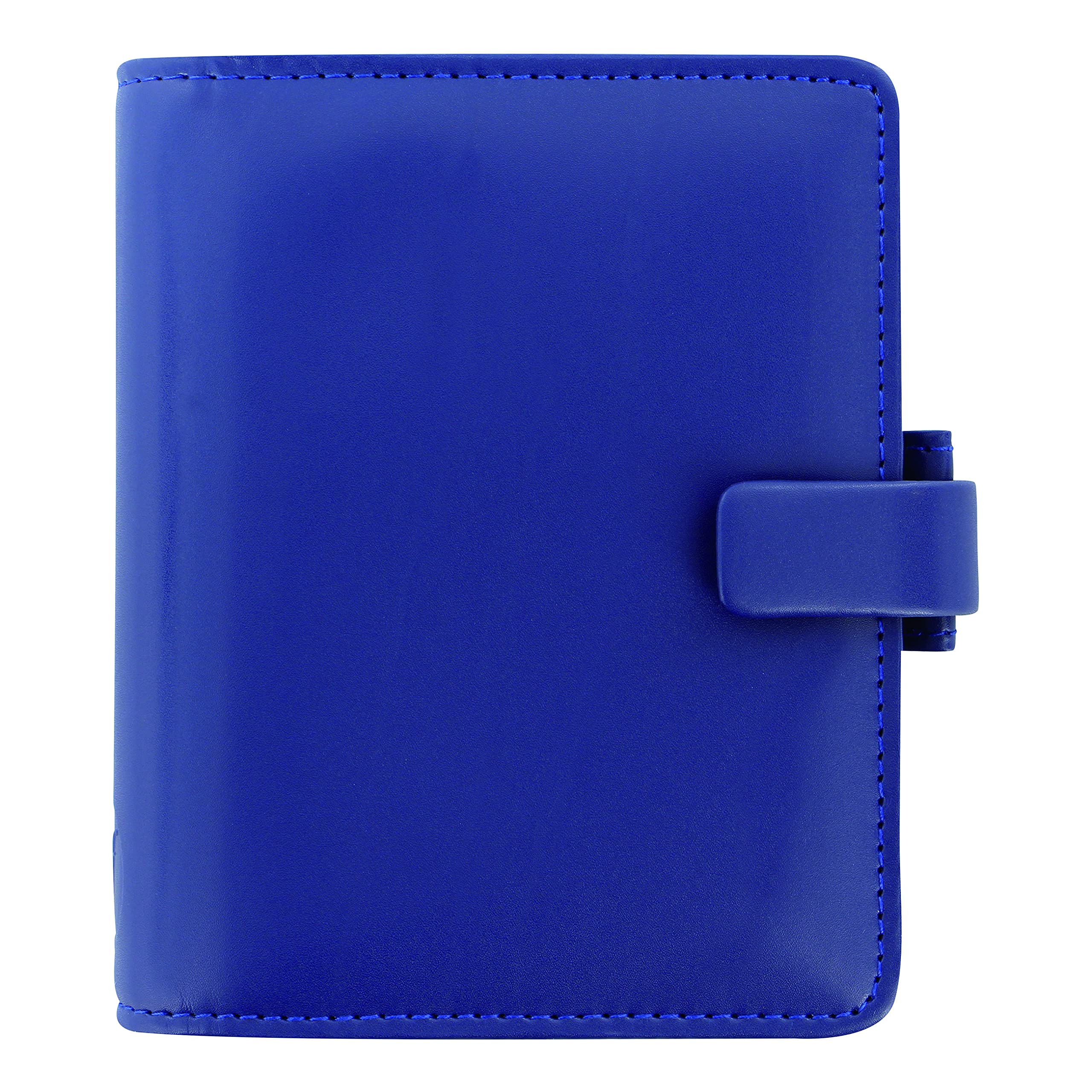 Filofax Metropol Organizer, Pocket Size, Navy - Leather-Look, Six Rings, Week-to-View Calendar Diary, Multilingual, 2022 (C026909-22)