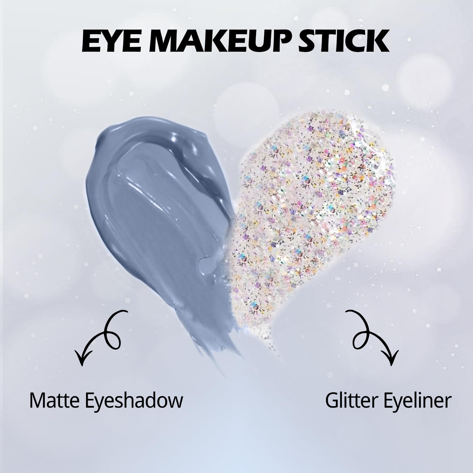 Erinde 4PCS Liquid Glitter Matte Eyeshadow Set, 2-in-1 Glitter Eyeliner & Cream Eyeshadow, Korean Shimmer Matte Eye Shadow Liner Makeup, Quick Drying, Easy to Apply & Long Lasting Pigmented Formula