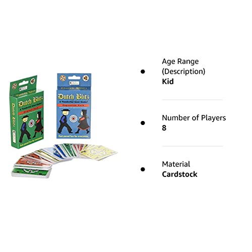 Dutch Blitz: Original and Expansion Combo, Fast Paced Card Game, Fun for Everyone, Great Family Game, Combine Packs to Play With 2-4 Players, For Ages 8 and Up