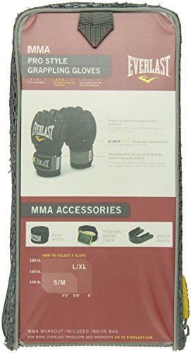 Everlast Pro Style Grappling Gloves Small/ Medium Black
