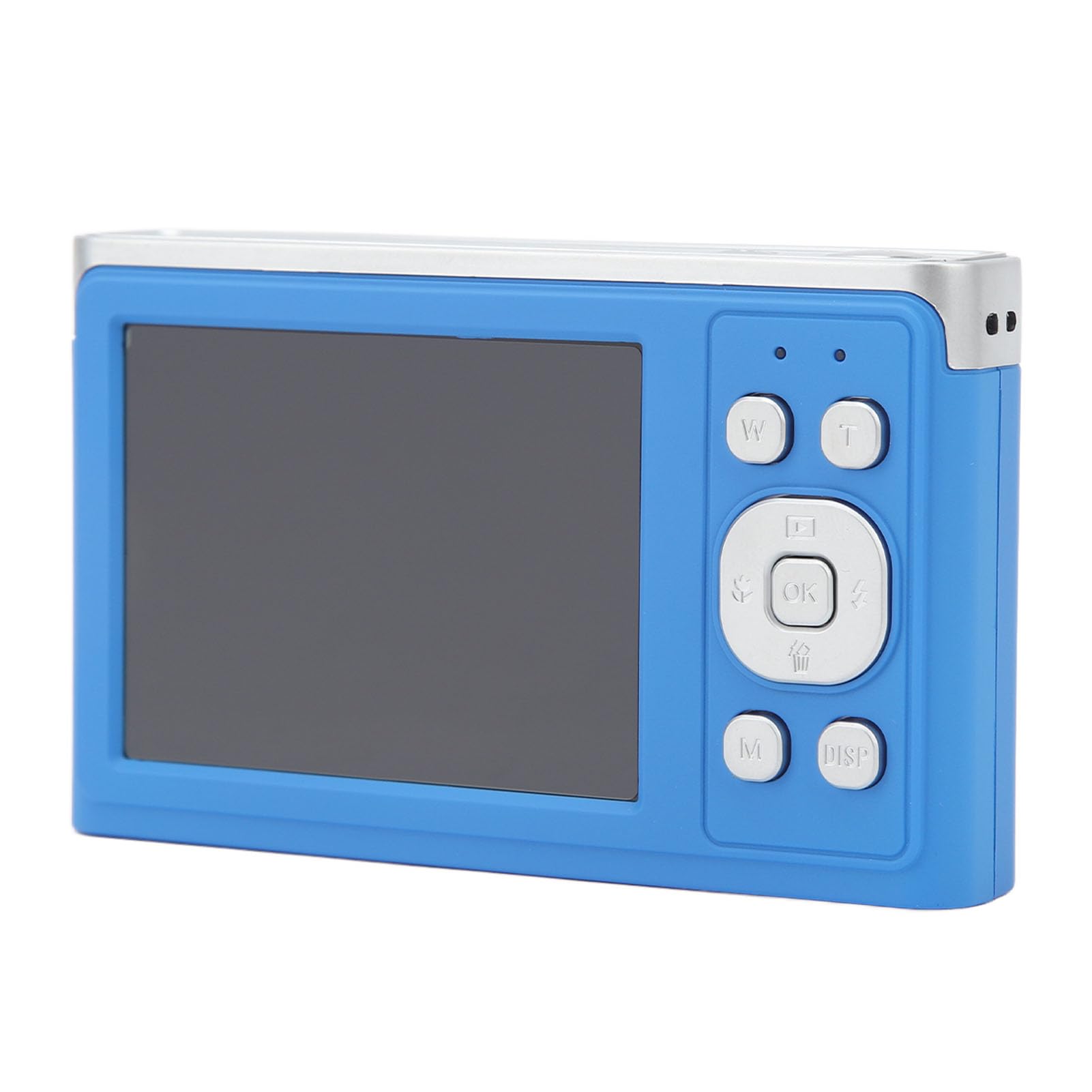 Digital Camera, HD Digital Camera Built in Fill Light 16X Zoom Antishaking Plastic for Outdoor (Blue)