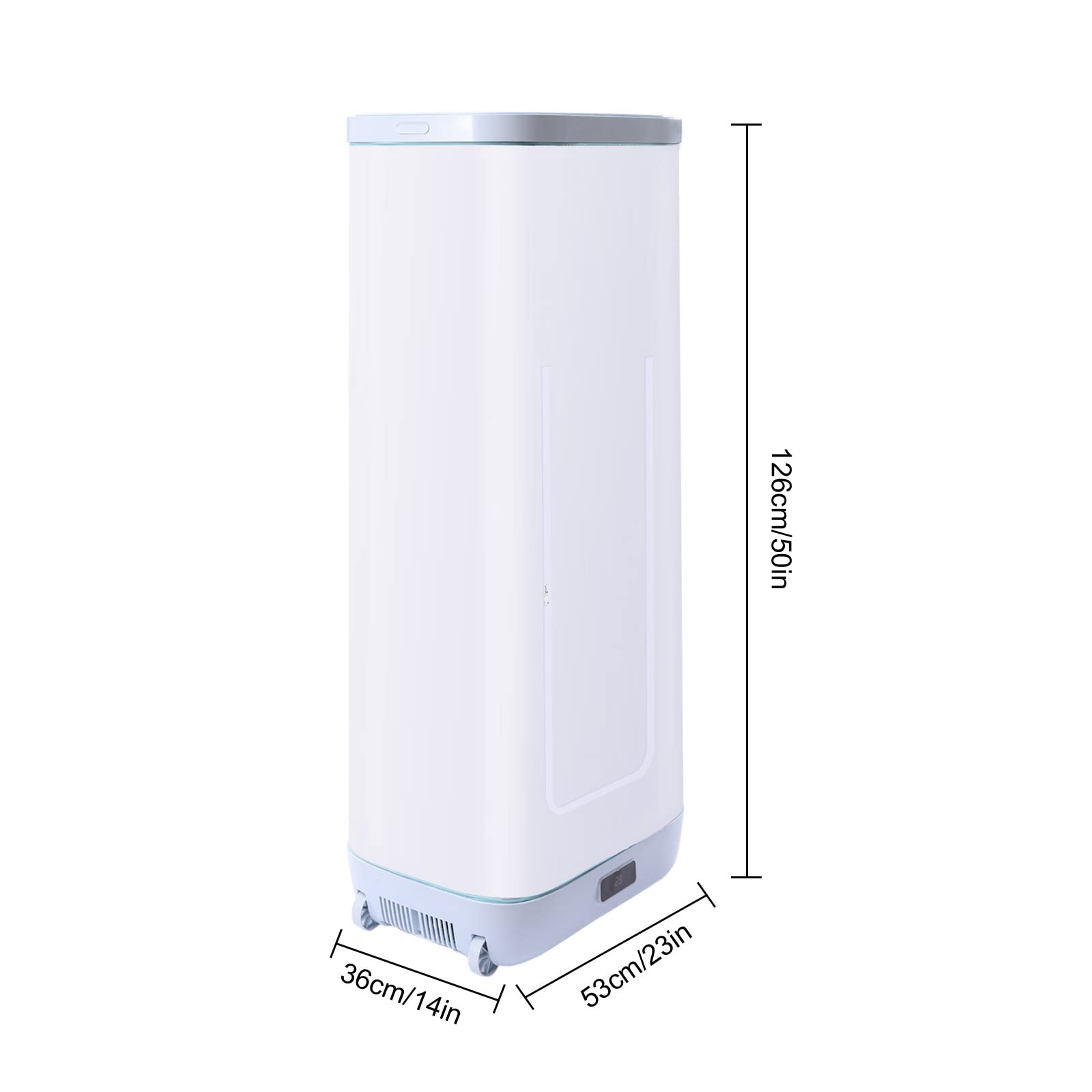 Gdrasuya10 Portable Clothes Dryer, 154.4℉ Electric Foldable Hanging Clothes Dryer Time Adjustable Wardrobe Dryer for Apartments, RV, 21x 14x 50in