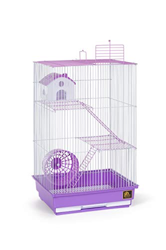 Prevue Pet Products Three-Story Hamster & Gerbil Cage Purple & White SP2030P