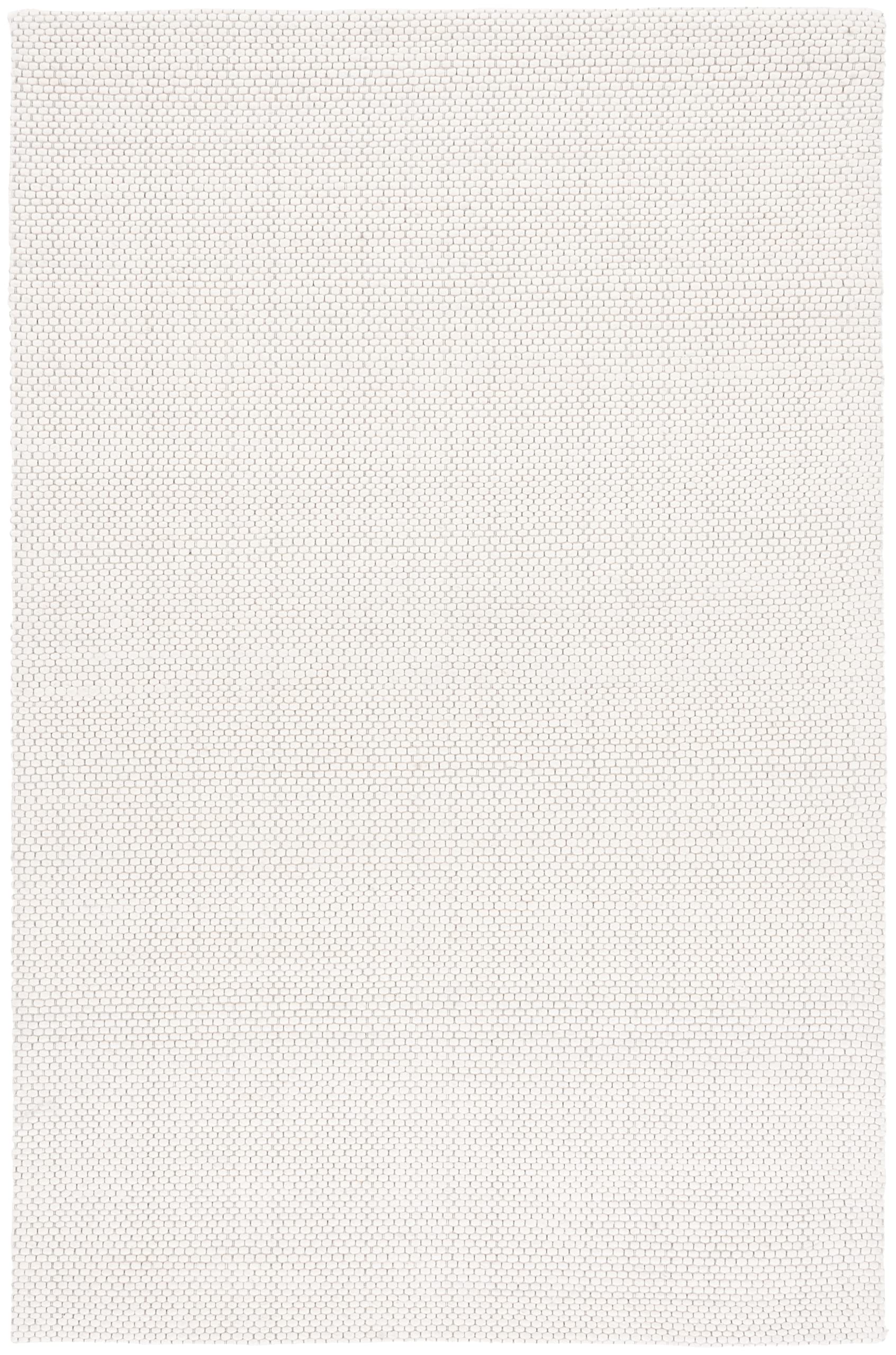 SAFAVIEH Natura Collection Area Rug - 8' x 10', Ivory, Handmade Solid Wool, Ideal for High Traffic Areas in Living Room, Bedroom (NAT801A)