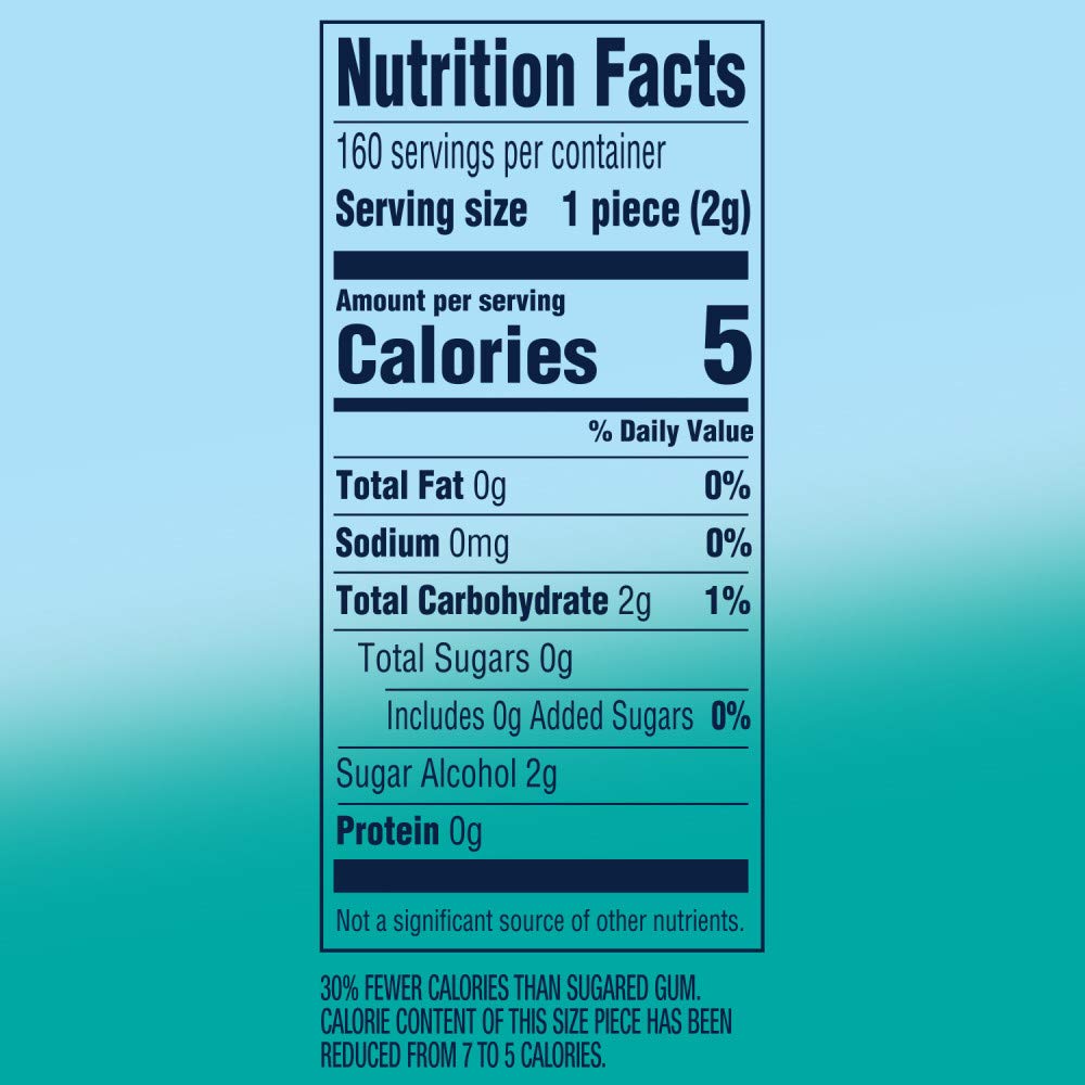 Extra Refreshers, Polar Ice Chewing Gum, 40 Count,Pack of 4