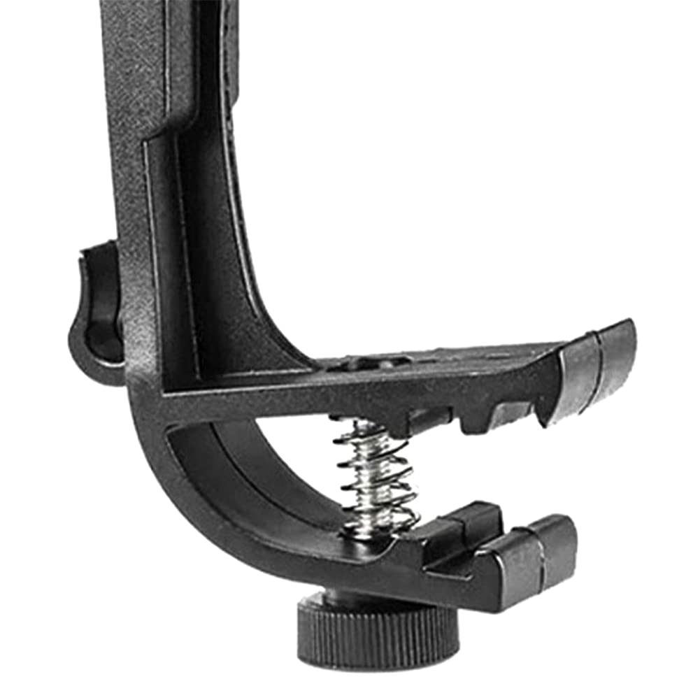 GEZICHTA 2 PCS Drum Adjustable Microphone Holder 180 Degrees Rotation Drum Microphone Clips,Clip Musical Shockproof Snar-e Mount Clamp Instrument Accessories(Black,Size:0.71x1.1inch)