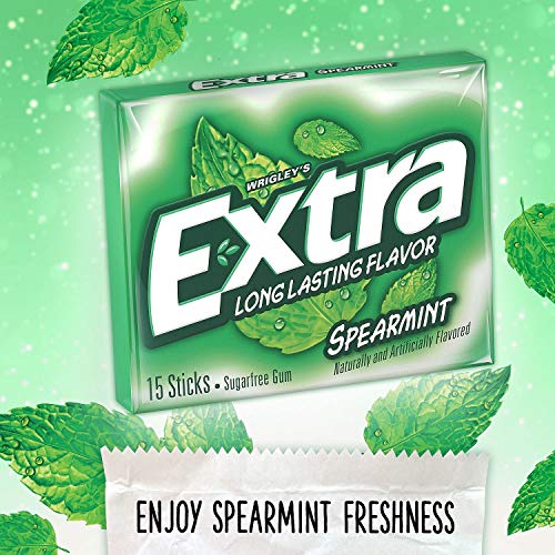 Extra Spearmint Sugar-Free Gum, 12 Piece Pack, 15 Count