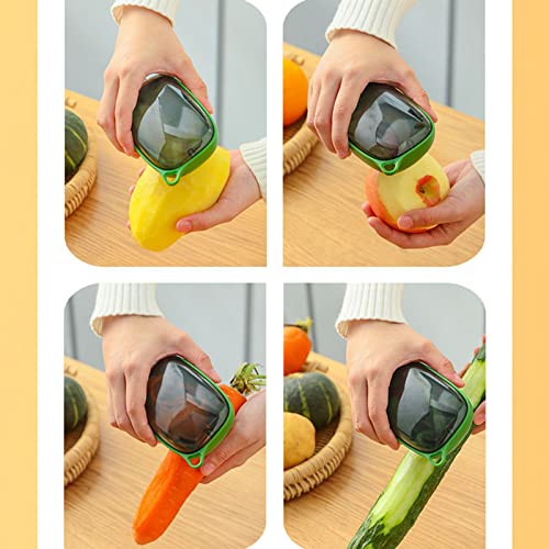 EESLL Multifunctional Storage Type Peeling Knife,New Storage Peeler with Stainless Steel Cutter Skin Peeler Household Potato Fruit and Vegetable Peeling Artifact