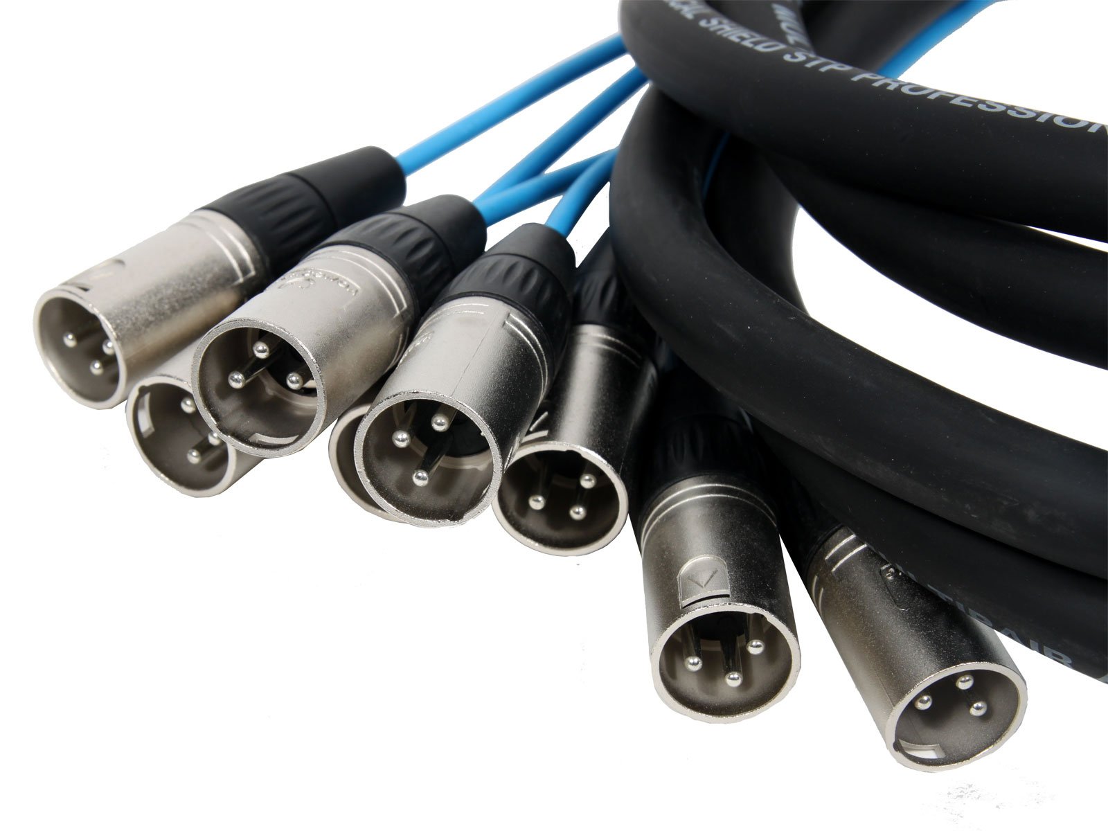 Elite Core PEX810 | 8 Channel Fan To Fan XLR Extension Snake | 10' ft